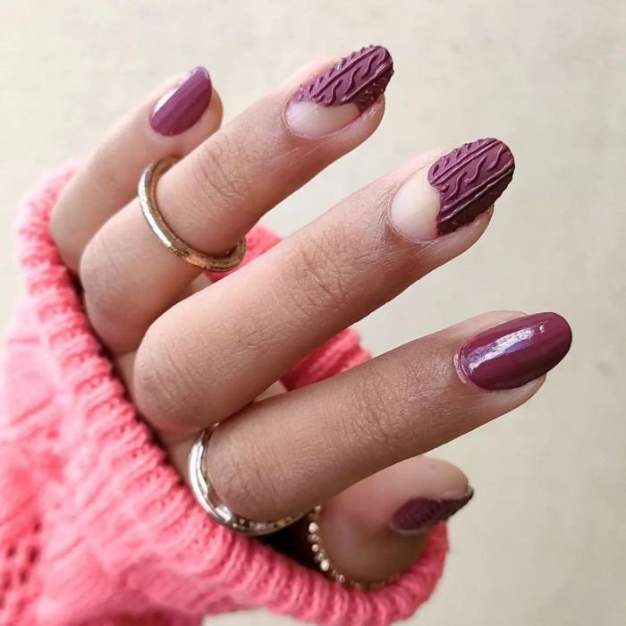 Súmate a la tendencia de las ‘cherry nails’ o uñas de color cereza